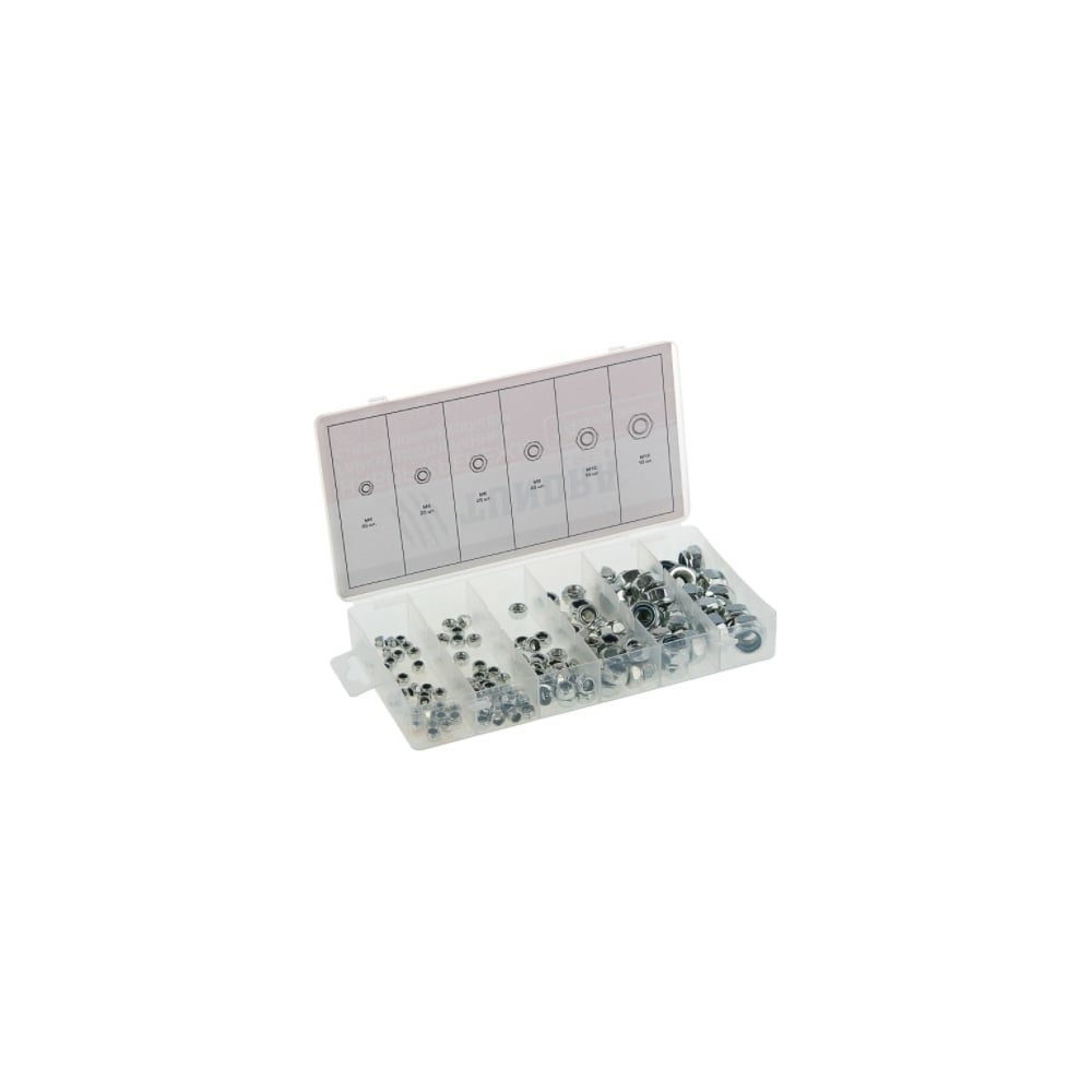 Набор гаек с нейлоновым кольцом TUNDRA 146 предметов 2919816 - выгодная ...