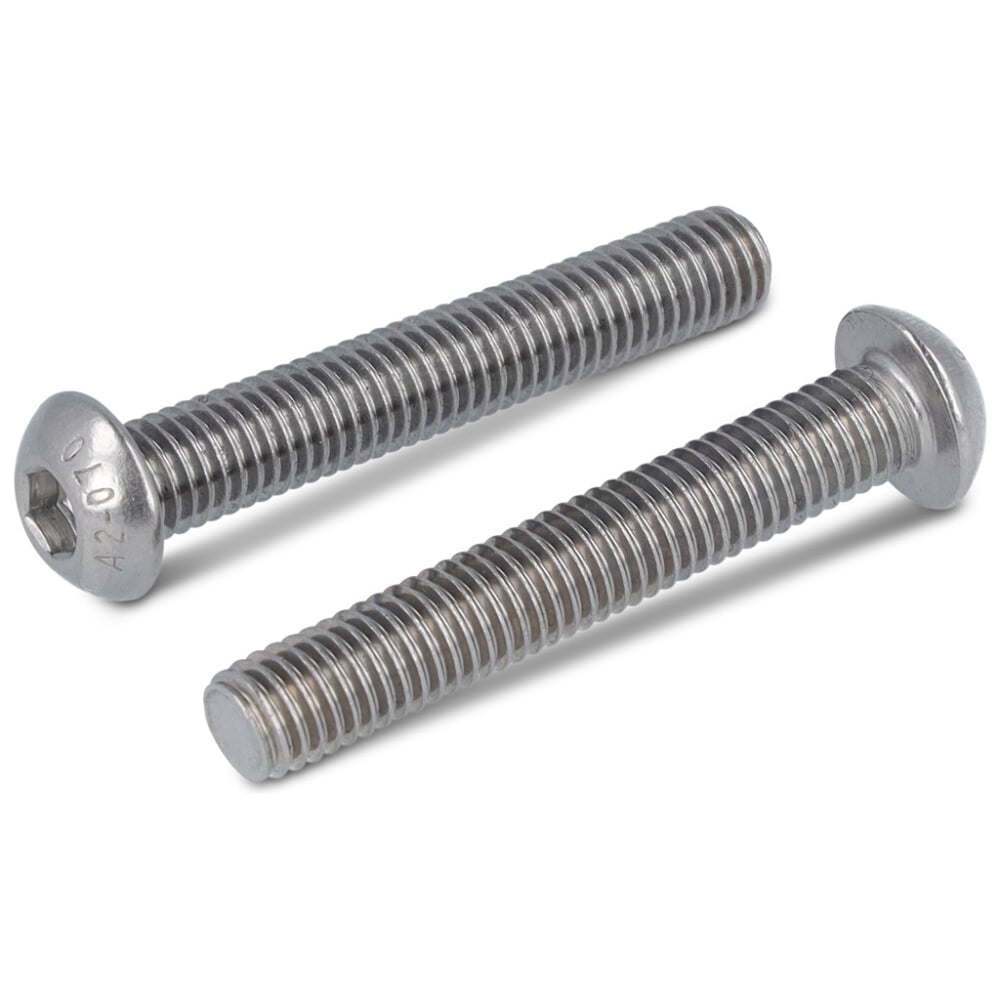 Винт EDELFIX ISO 7380-1, M6x16/16мм, А2, полукр. гол. внутр. шестигр, 10шт 738012616 10 ...