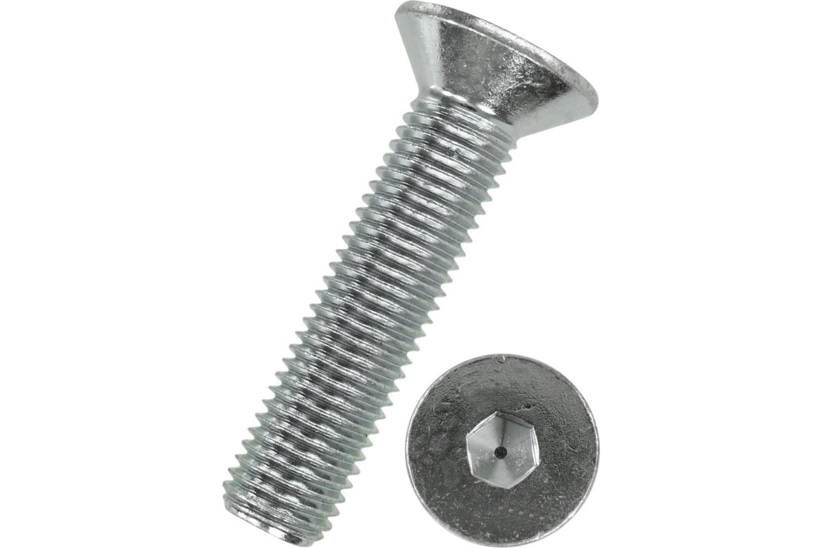 Винт ZAMETAL М4x30, пр. 8.8, с пот. гол., в/ш, DIN 7991, оц., уп. 500 ...