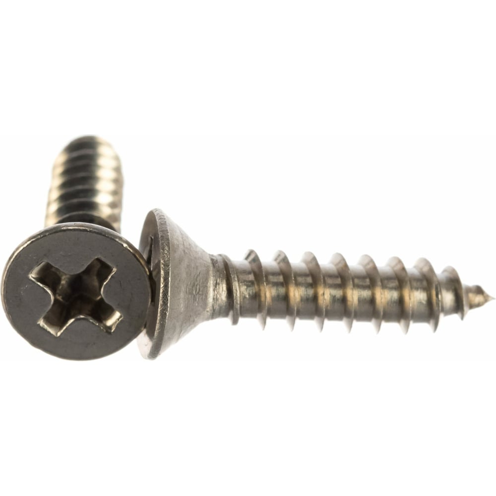 Саморез ЦКИ DIN 7982, 6.3x19, остроконечный, A2, Ph3, 500 шт. 73162 ...