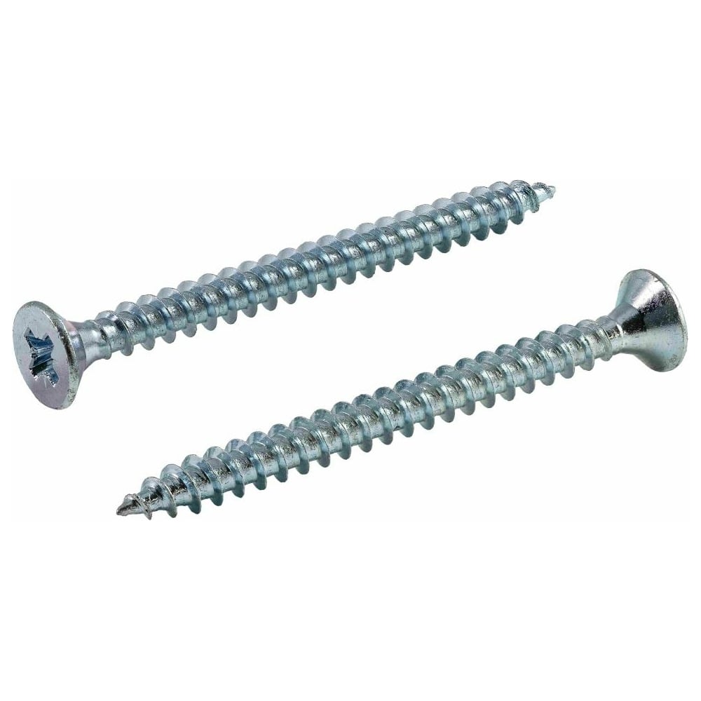 Универсальный саморез КВАДРА 3x50 белый, потайная голова, цинк, кор ...