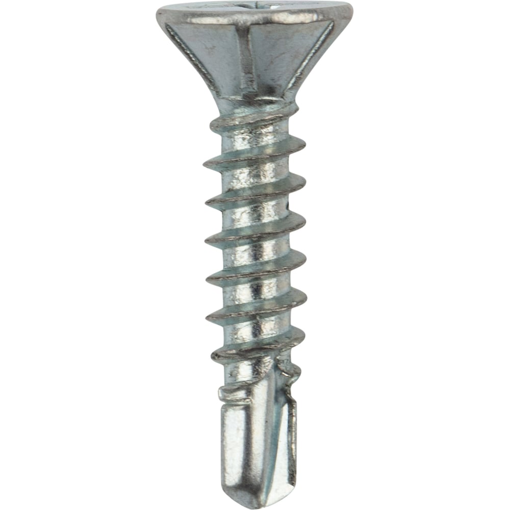 Оконный саморез KRANZ сверло 3,9x19, белый цинк, 500 шт. KR-01-3722 ...