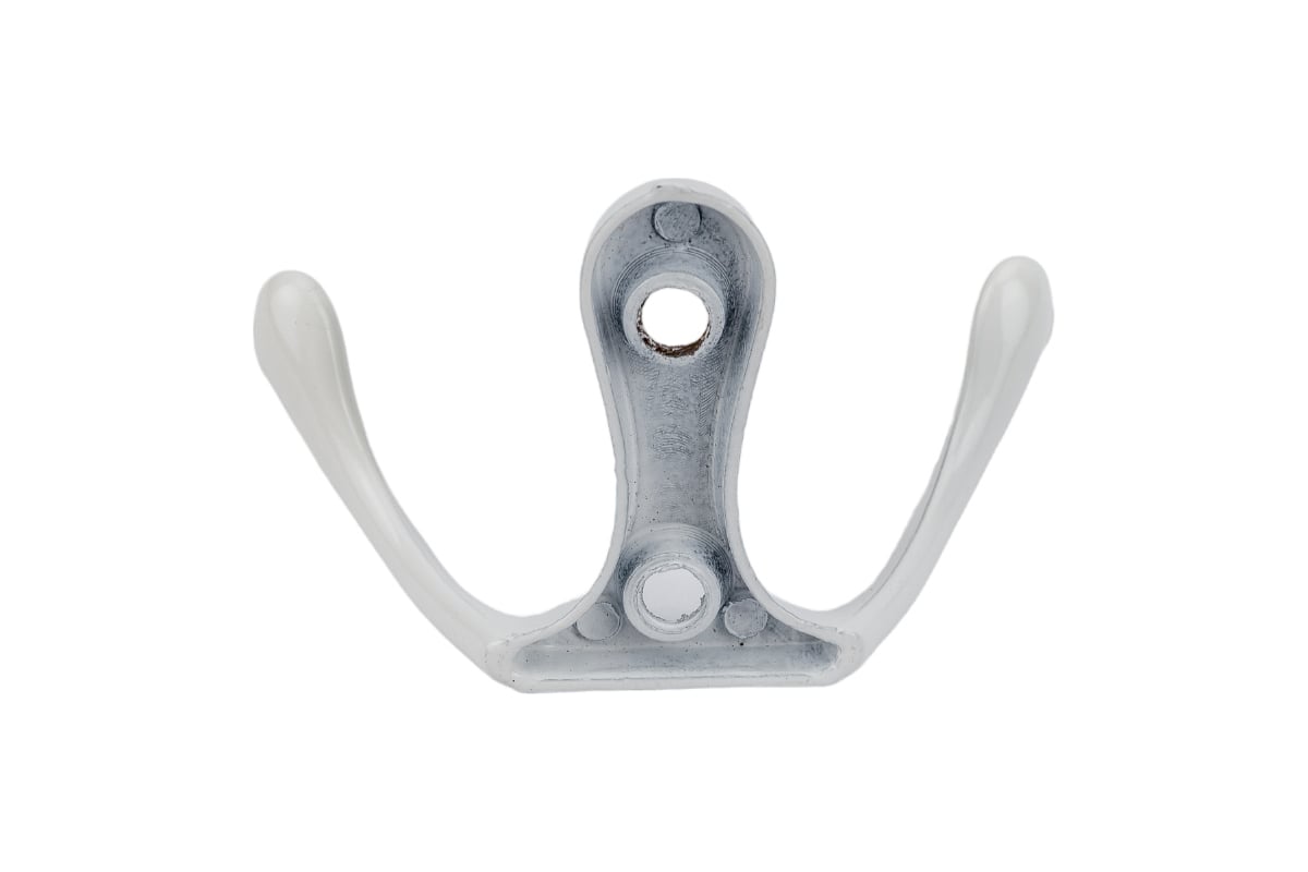 2-х рожковый крючок СКОБЯНОЙ НН, белый 007659 - выгодная цена, отзывы ...