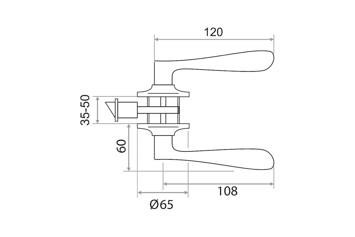 Ручка-защелка Trodos ЗВ2-05 бронза 204147 - выгодная цена, отзывы ...