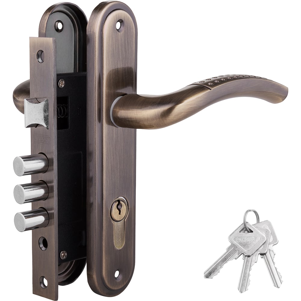 Дверной комплект PALIDORE LH 7036-59 AB, бронза 98760050 - выгодная ...