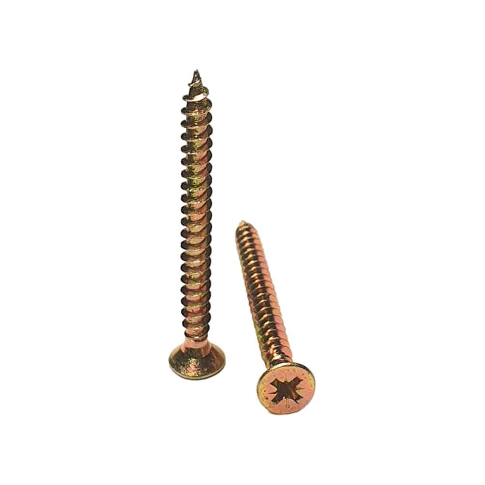 Универсальный желтый саморез с потайной головкой GSMETZ 5.0x55 мм ...