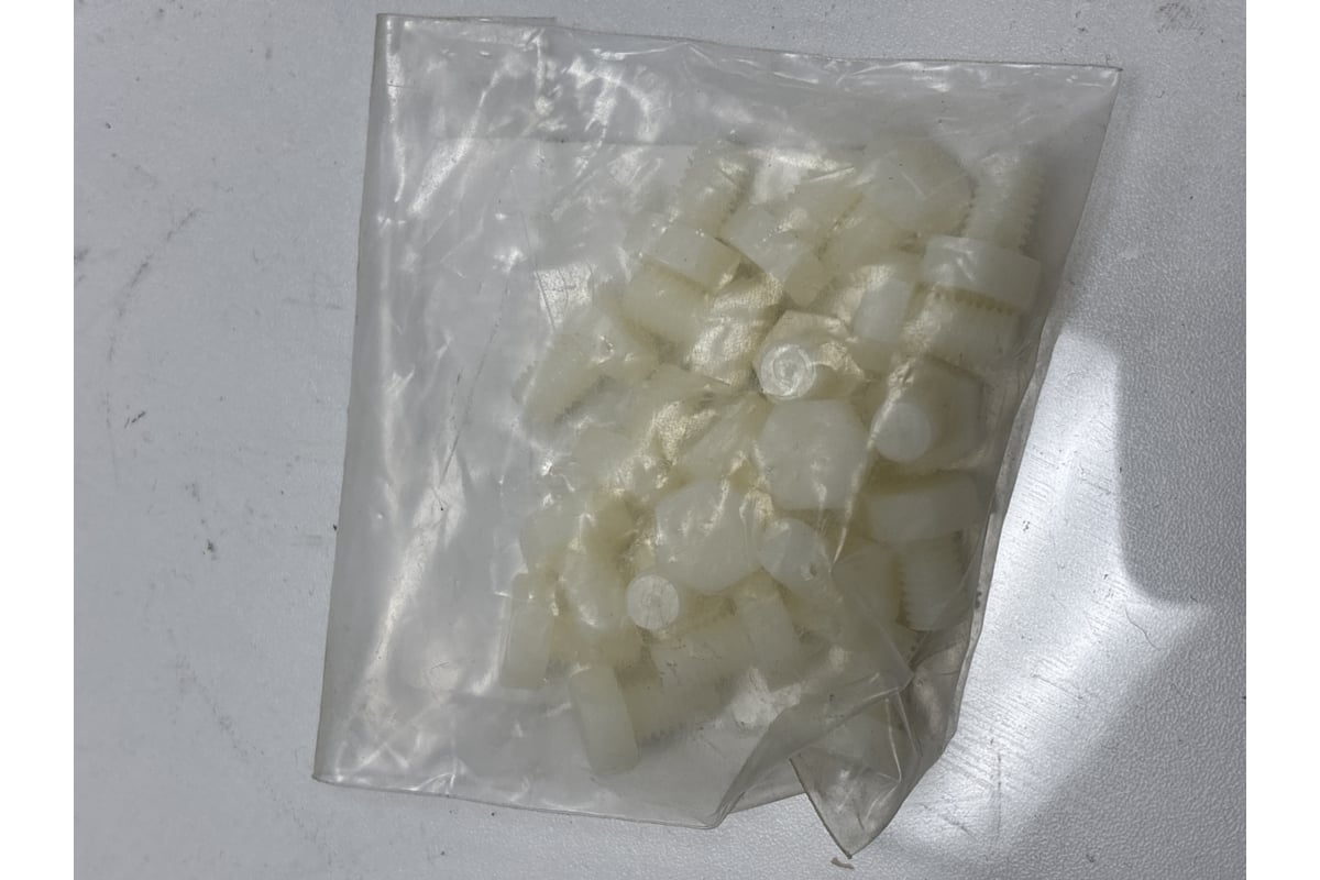 Болт ЦКИ DIN933 М8x12, полиамид, SW13, 20 шт. 56121 - выгодная цена ...