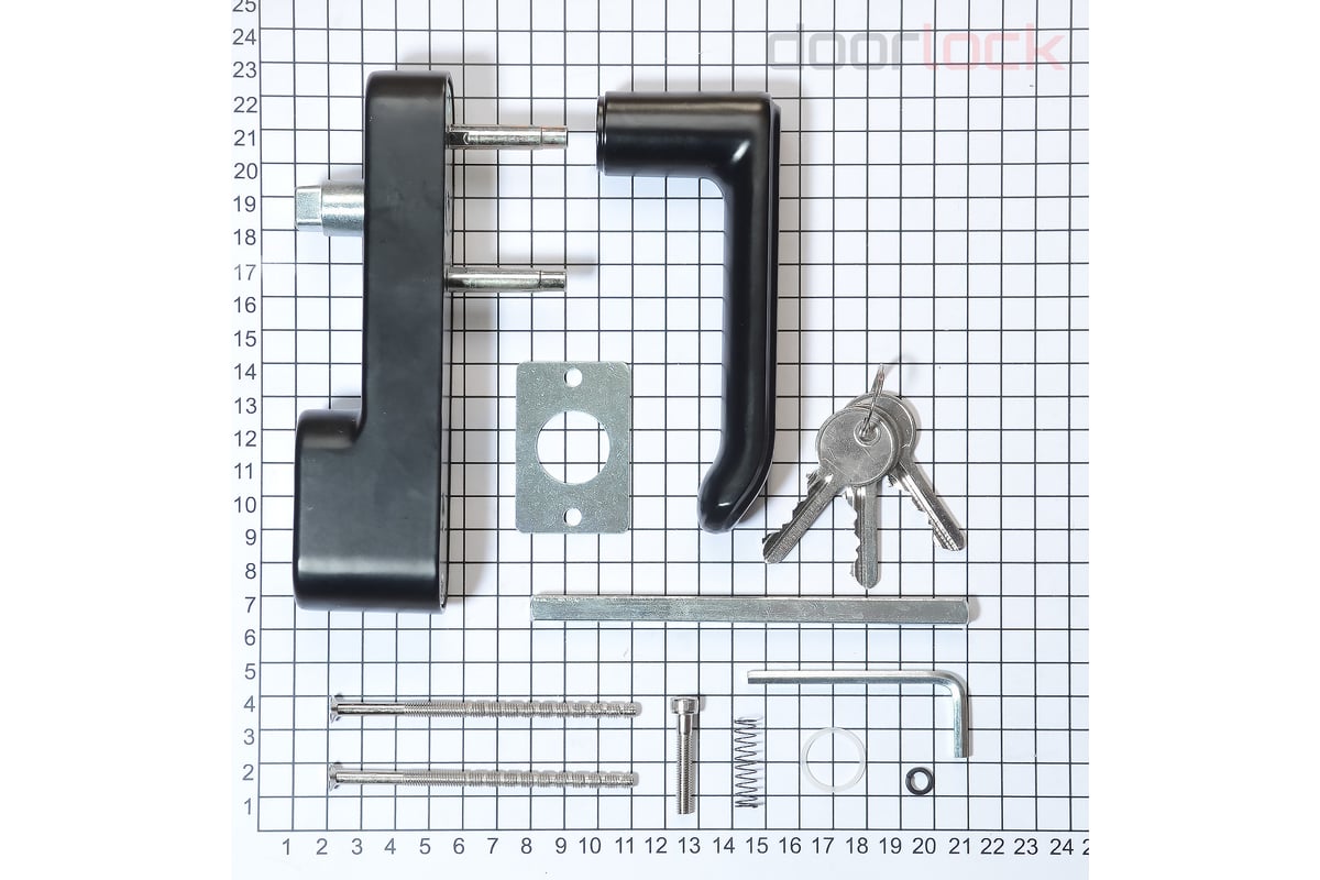 Внешняя нажимная ручка для противопожарных дверей Doorlock v pd700/h2 ...