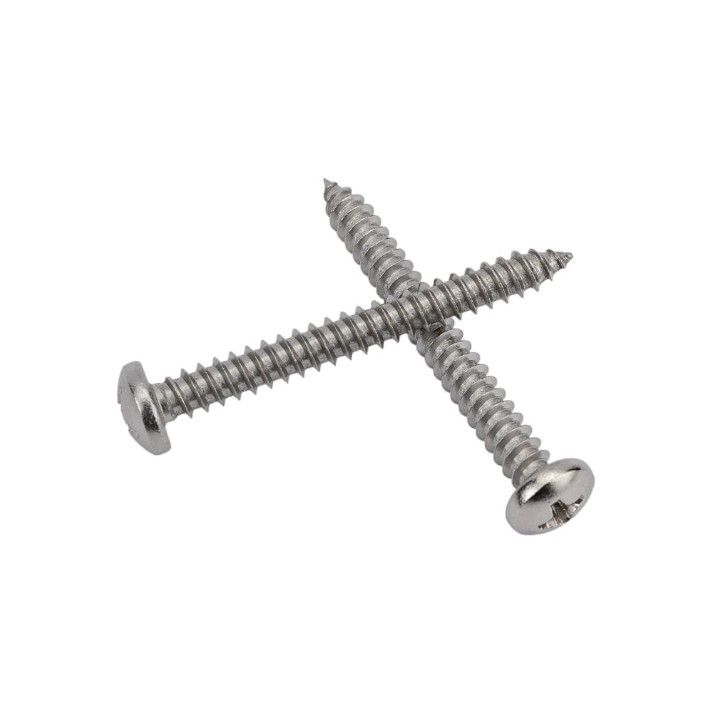 Нержавеющий саморез с полукруглой головкой KREPFIELD 4,2x38 мм, DIN 7981, А2, крестообразный ...