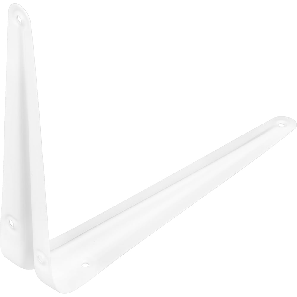 Угловой кронштейн с ребром СИБРТЕХ 175x225 мм, белый 94016 - выгодная ...