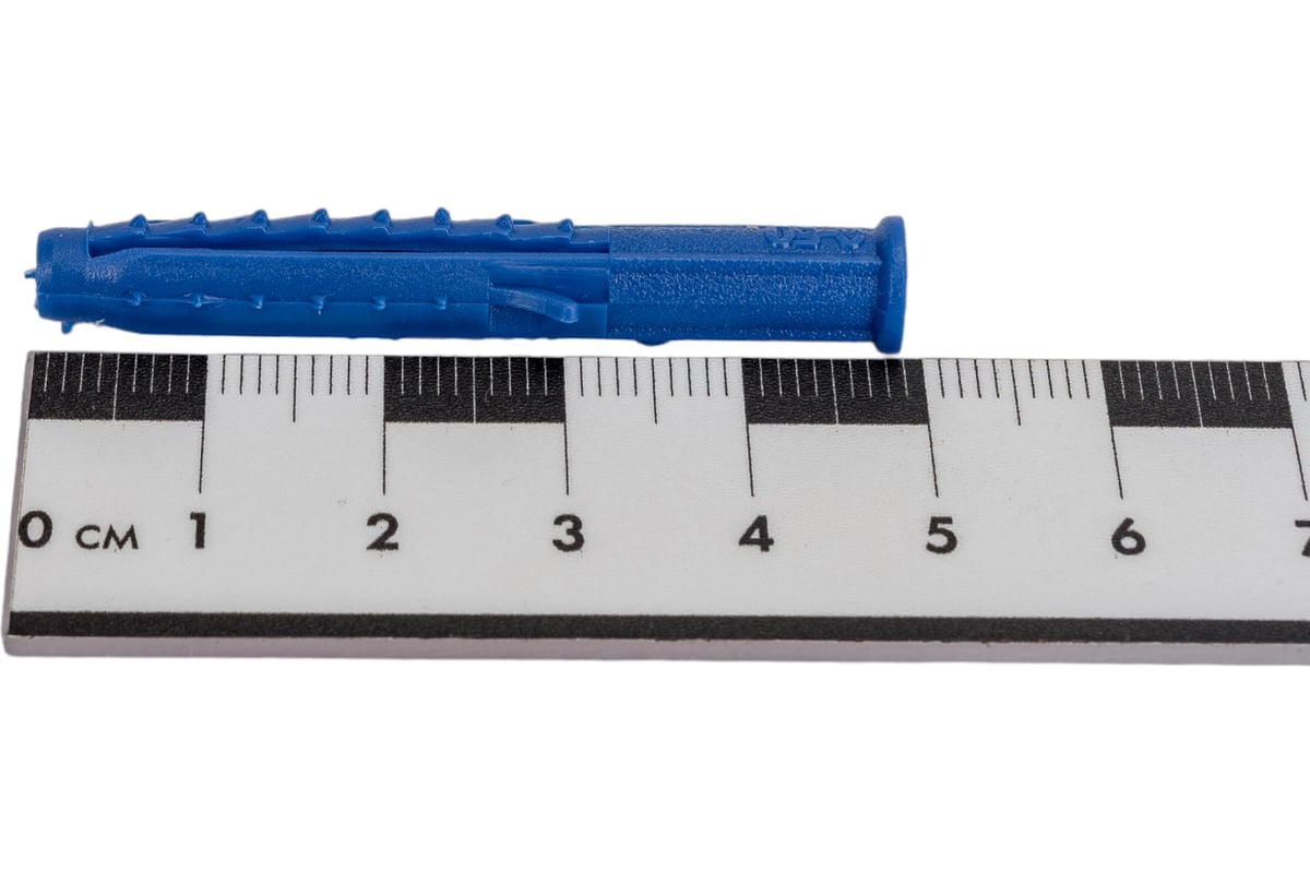 Распорный дюбель Чапай 6х50 шипы+усы, синие 1000шт - пакет Tech-Krep ...