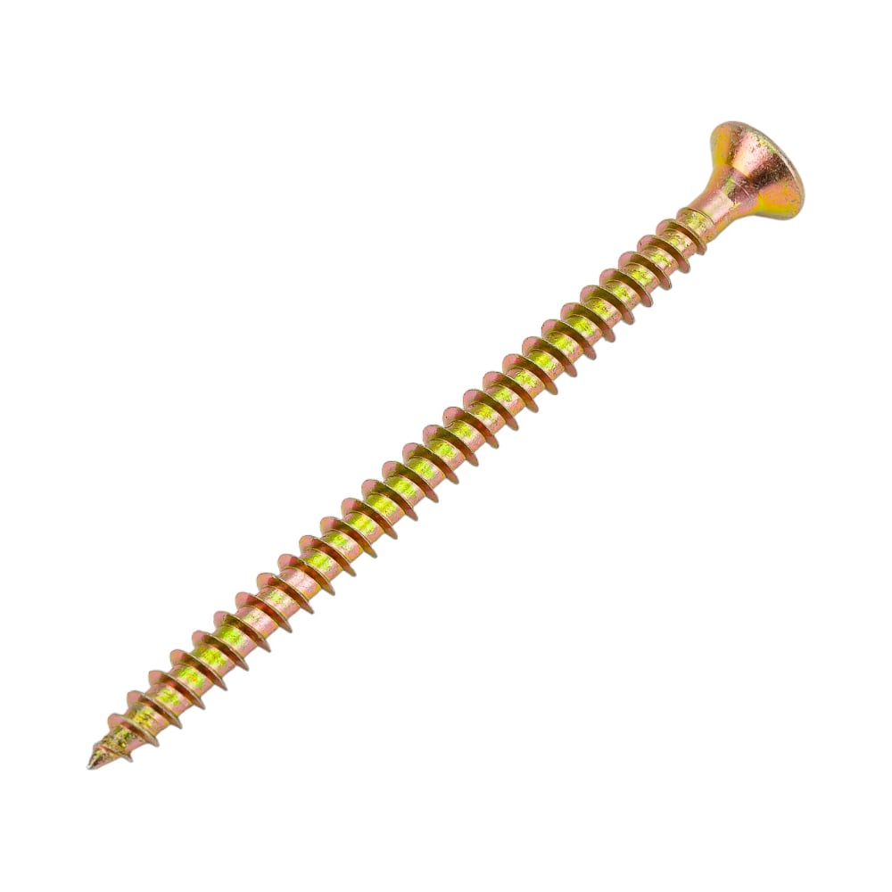 Саморез Мир крепежа DIN 7962 6,0x90 Pozi желтый цинк (300 шт ...