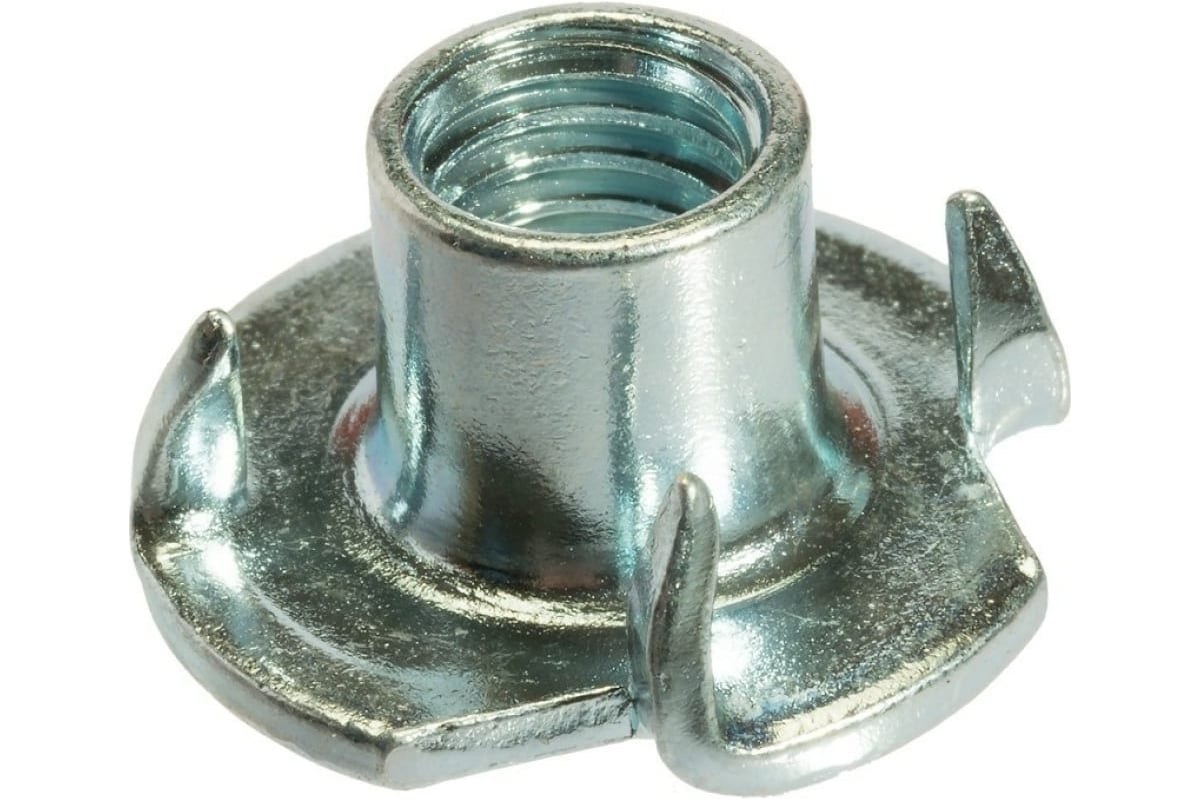 Гайка Insparion М6x9, DIN 1624, мебельная, врезная, цинк (4 шт) С1 ...