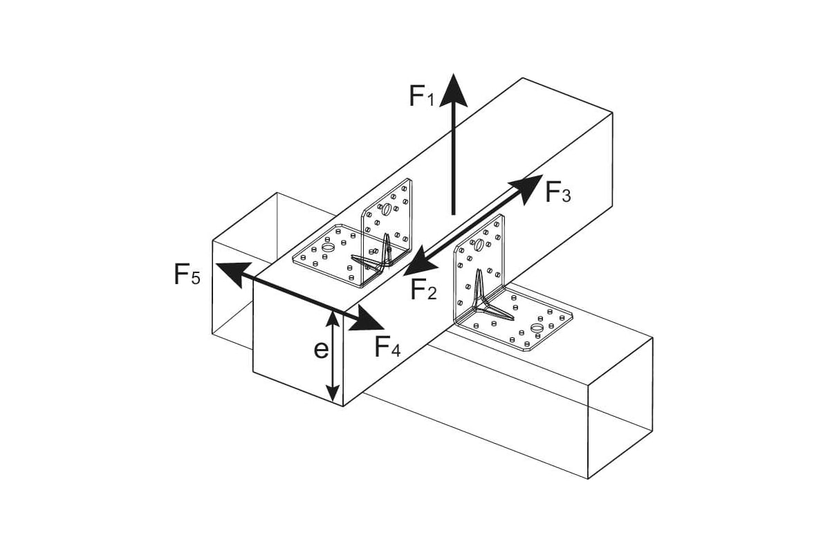 Перфорированный уголок ALBERTS усиленный, оцинкованный 90х90х65х2,5мм ...