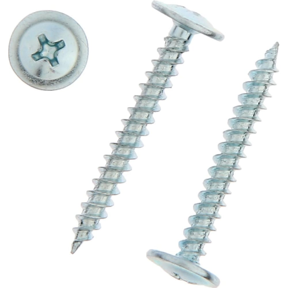 Саморезы ТУНДРА krep для тонких пластин, 4.2x32 мм, цинк, 200 шт ...