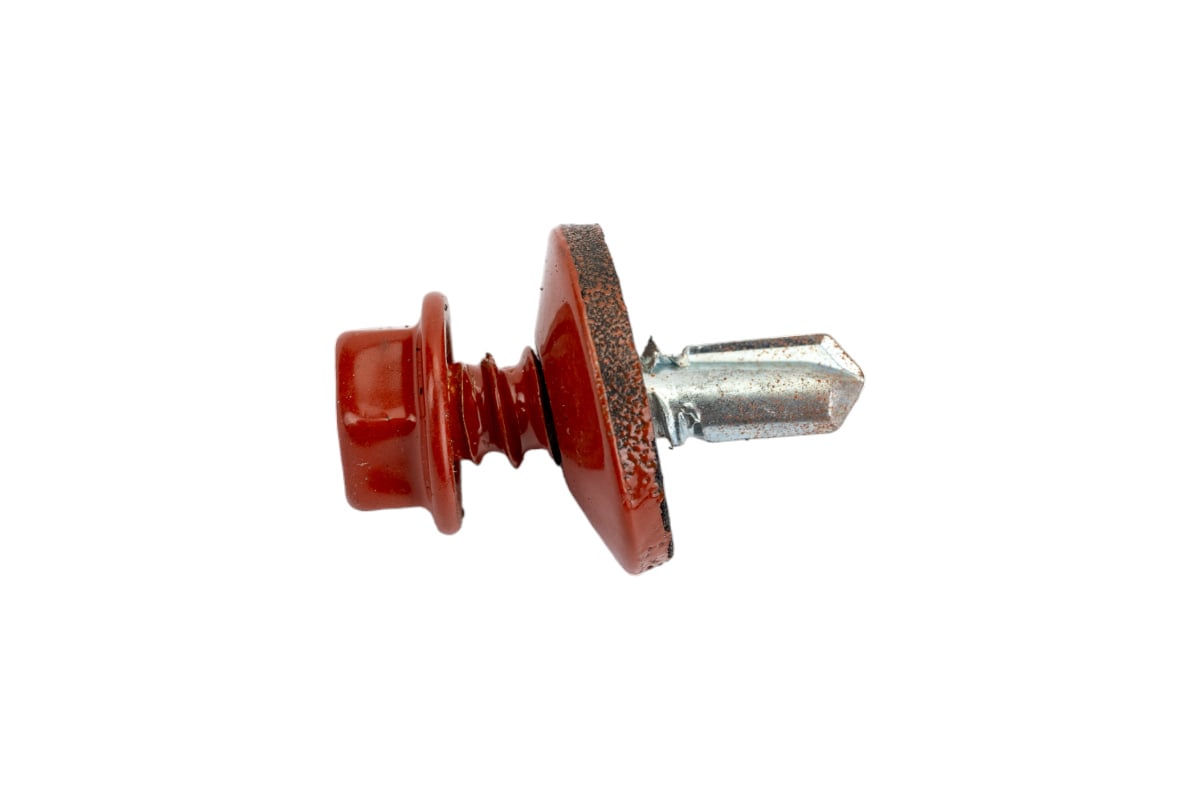 Кровельный саморез Качественный КРЕПЕЖ коричневая медь RAL 8004, 5.5х19 ...