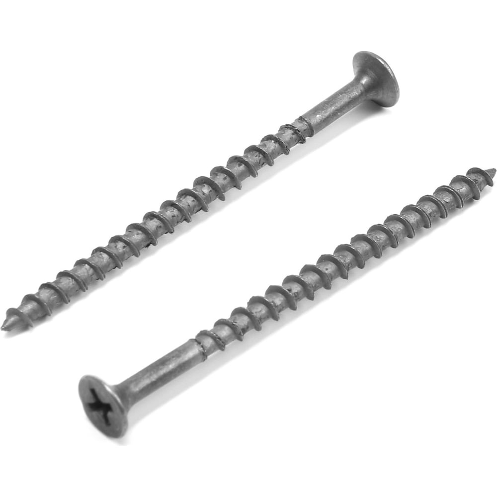 Саморез по дереву ТУНДРА 3.8x64 мм, крупная резьба, фосфатированный, в ...