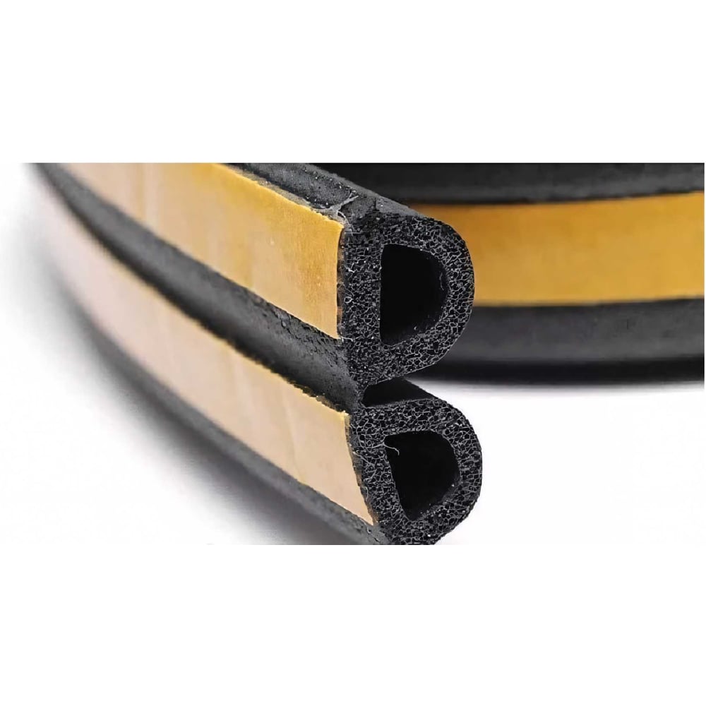 Самоклеящийся уплотнитель для дверей и окон ТДВ d-профиль, 9x7,5 мм ...