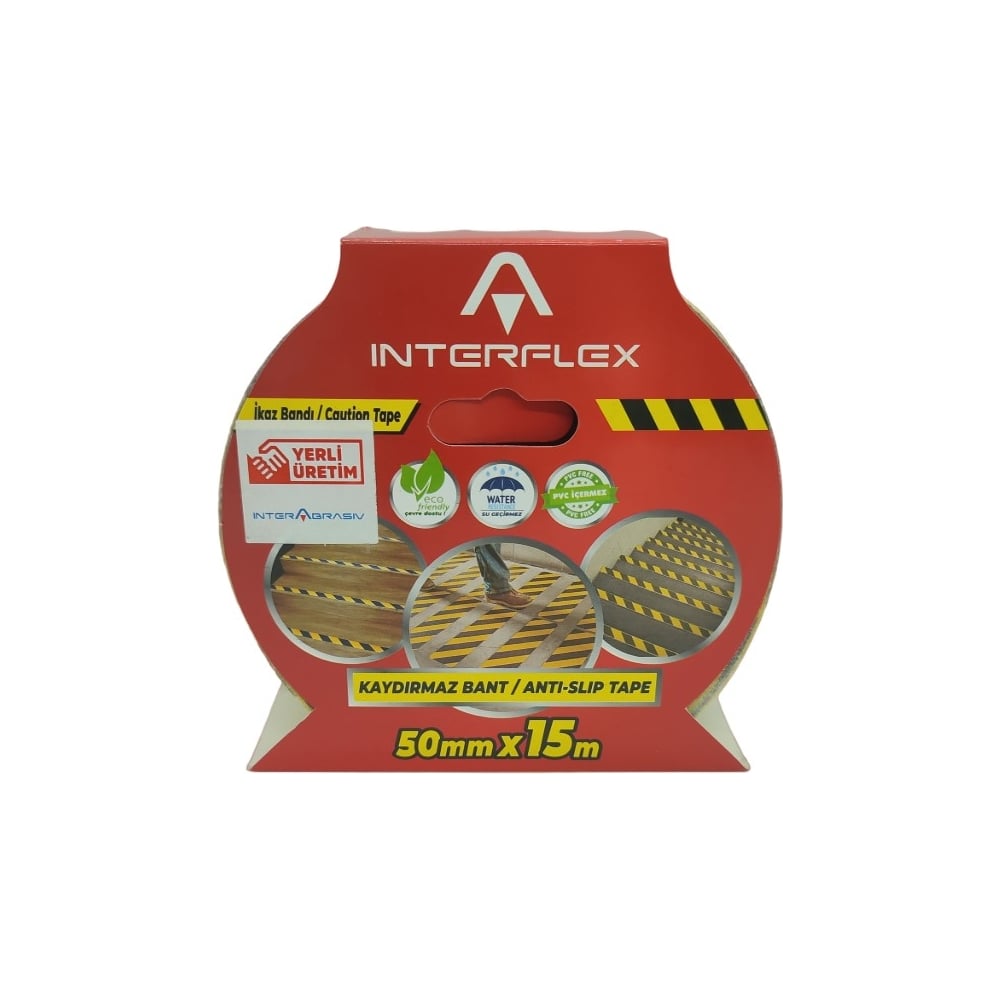 Противоскользящая лента Interflex ANTISLIP ZK2911 50 мм, 15 м, черно-желтая, зебра 4176605015 ...