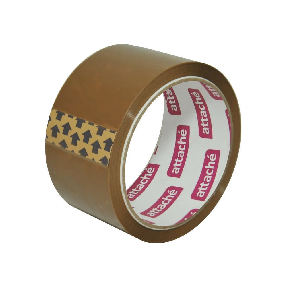 Упаковочная клейкая лента Attache 50 мм x 50 м, 40 мкм, коричневая 143756 - выгодная цена ...