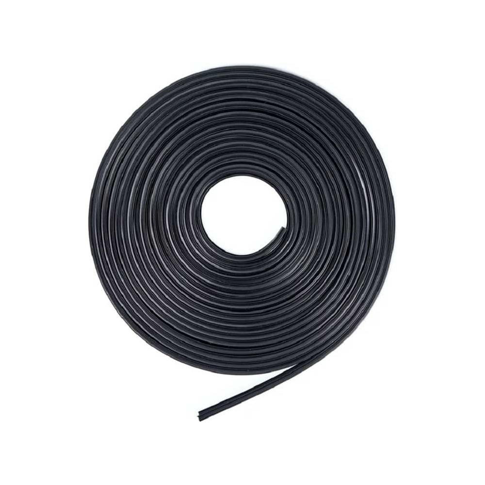 Уплотнитель для окон и дверей KOMFORT москитные системы KBE 228 ПВХ усиленный черный EPDM 5 м ...