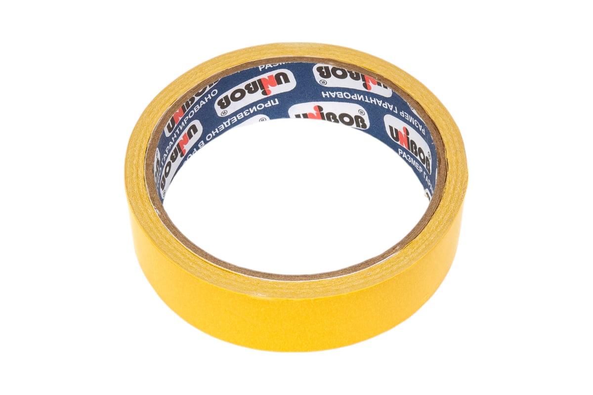 Двухсторонняя клейкая лента UNIBOB 25 мм х 10 м 211737 - выгодная цена ...