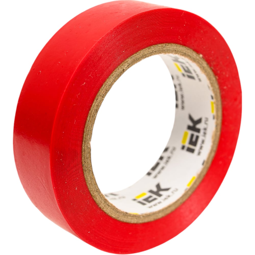 Изолента IEK 0,13х15 мм, красная, 10 метров UIZ-13-10-10M-K04 ...