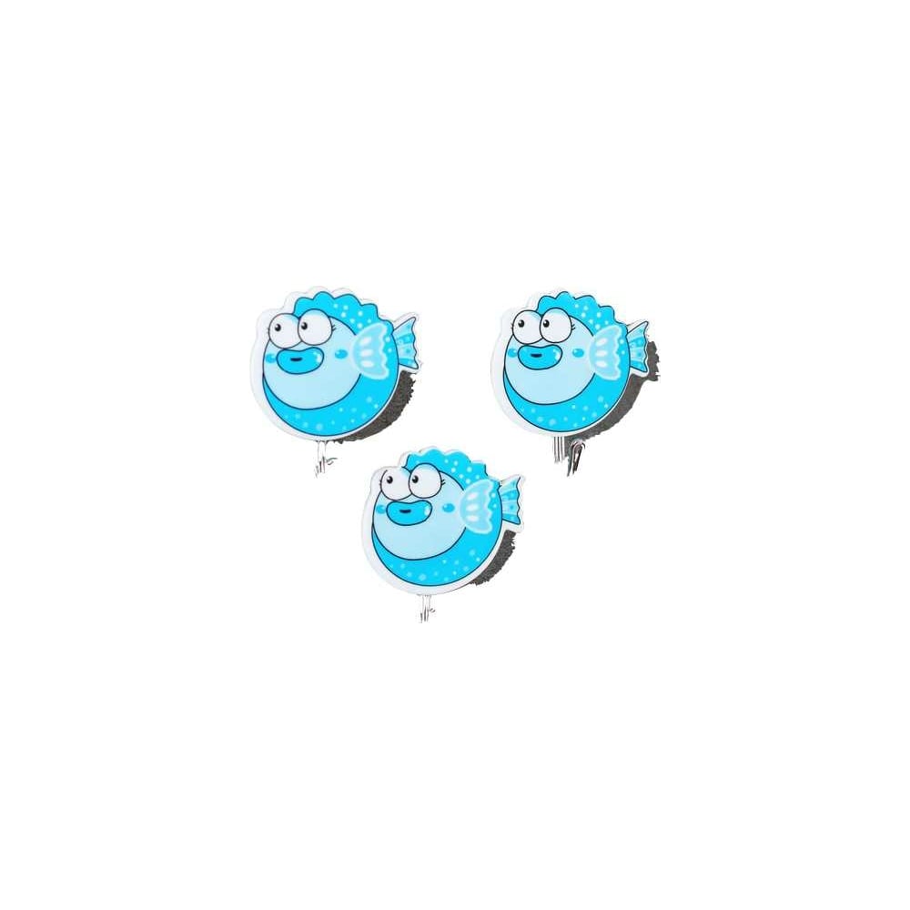 Набор крючков на липучке Доляна Рыбки, 3 шт. цвет МИКС 803367 ...