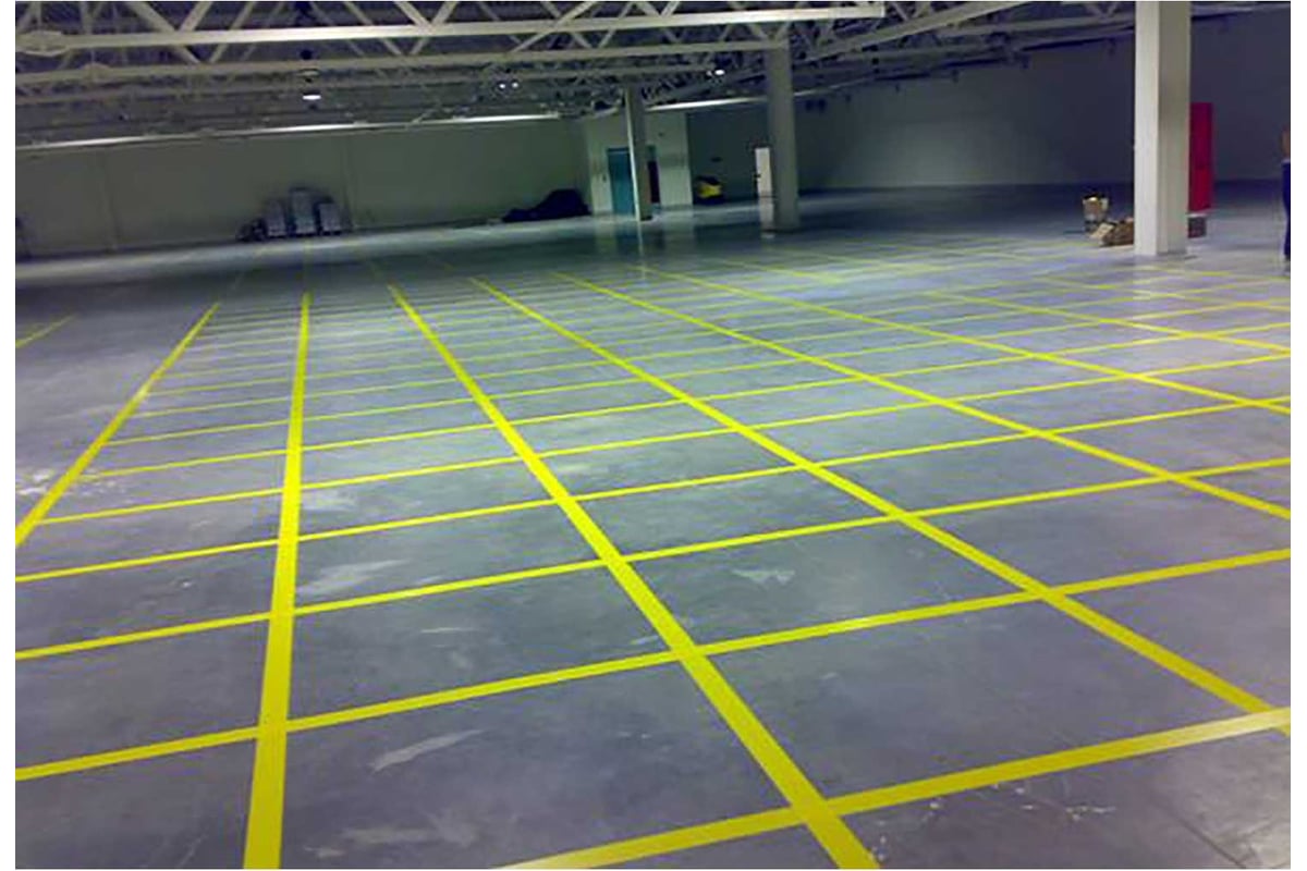 Лента для разметки самоклеящаяся Vell длина 33 м, ширина 100 мм, желтая ...