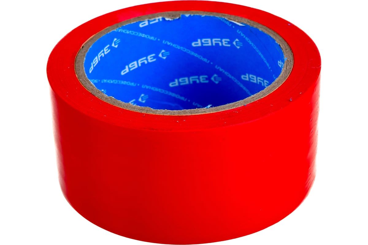 Разметочная клейкая лента ЗУБР Профессионал, цвет красный, 50мм х 25м ...