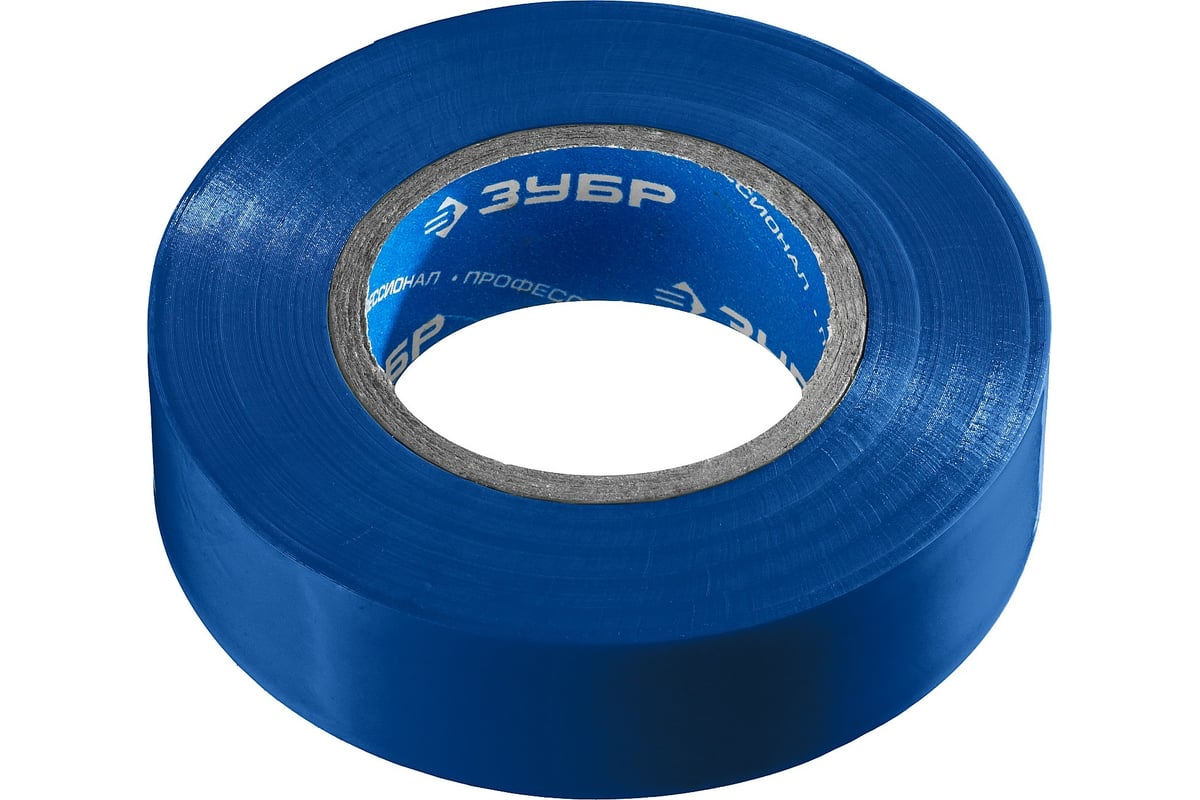 Изолента ПВХ ЗУБР Профессионал Электрик-20, 20 м, 19 мм, синяя 1234-7 ...