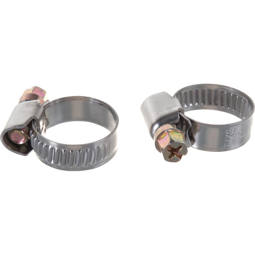 Обжимной хомут Masterprof 1/2-3/4, 12-20 мм, нерж. сталь, 2 шт. ДС.030029 - выгодная цена ...
