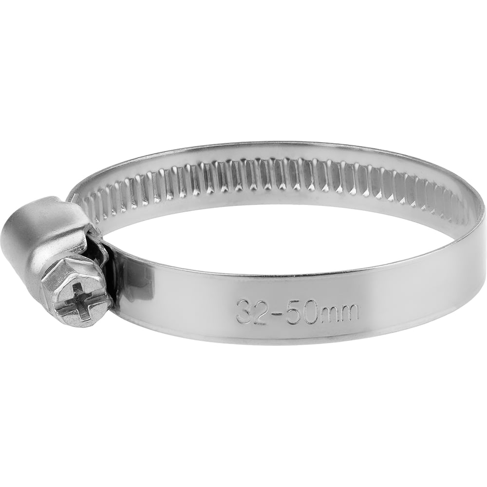 Обжимной хомут из нержавеющей стали Masterprof 32-50 мм, 2 шт ИС.140243 - выгодная цена, отзывы ...
