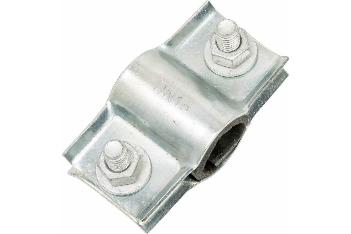 Ремонтный хомут АТКА оцинкованный, 2-составной, ду15 l=40мм, 2 болта ...