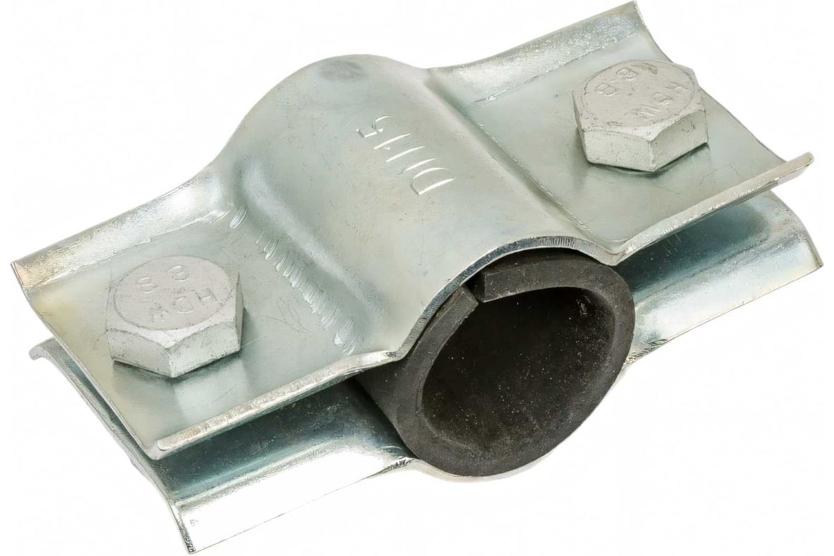 Ремонтный хомут АТКА оцинкованный, 2-составной, ду15 l=40мм, 2 болта ...