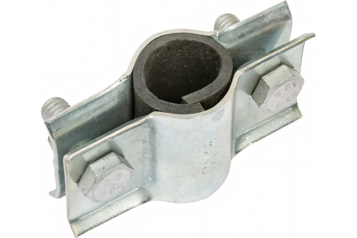 Ремонтный хомут АТКА оцинкованный, 2-составной, ду15 l=40мм, 2 болта ...