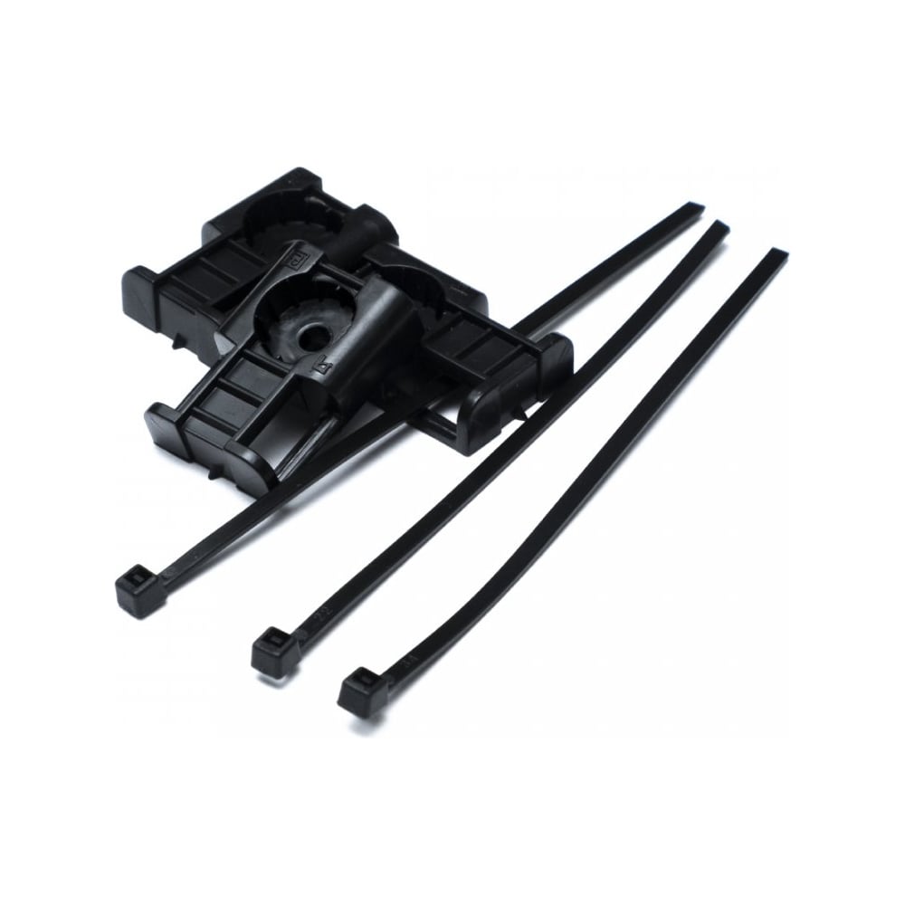 Комплект крепления Промрукав площадка для прямого монтажа черная со стяжкой 2,5x100 мм 100 шт ...