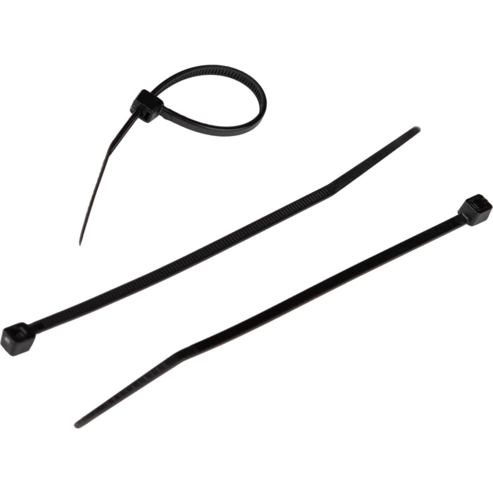 Стяжка нейлоновая неоткрывающаяся NIKOMAX 300x4,8 мм, черная, 100 шт ...