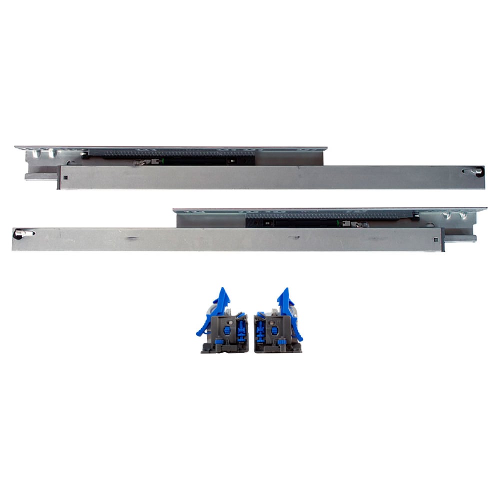 Направляющие 3D полного выдвижения Mebax скрытого монтажа с доводчиком ...