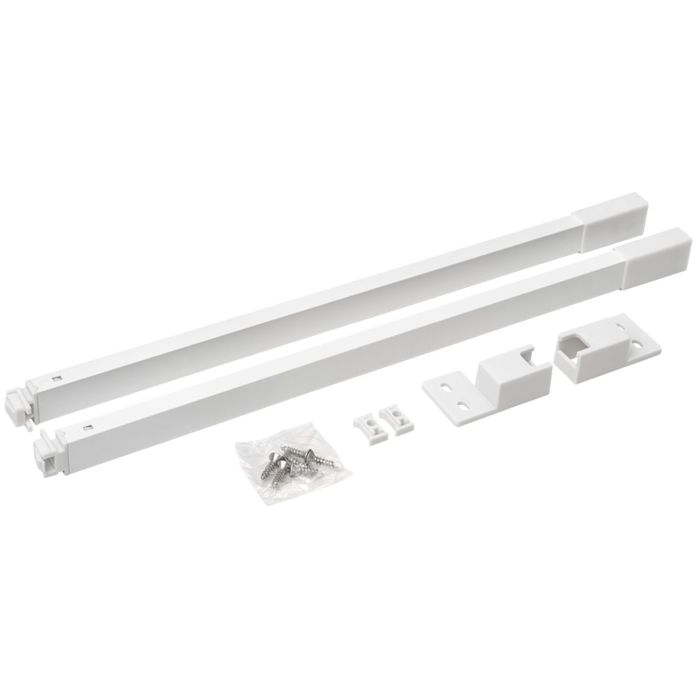 Комплект прямоугольных рейлингов Lemax PROF для Lembox-S, 400 мм, белый Lembox-R-400-WT-S ...