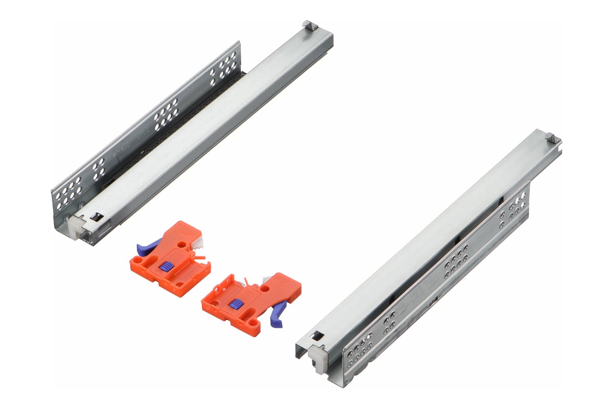 Направляющая скрытого монтажа Lemax prof частичное выдвижение, с регул. планкой, 500 мм NS-PK ...