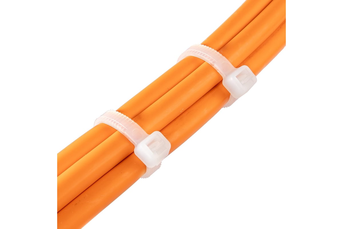 Стяжка нейлоновая Fortisflex КСС «MULTILOCK» 4x300, белый, 100 шт ...