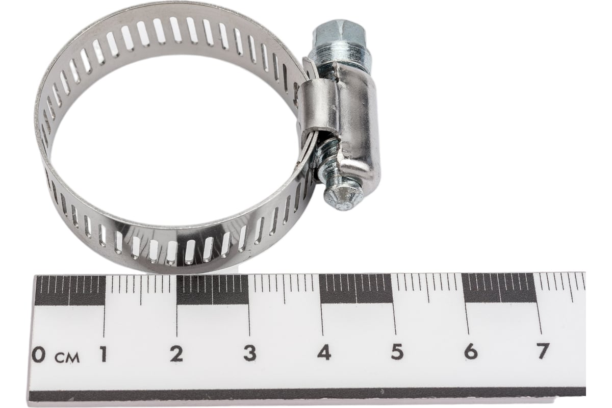 Червячный хомут CNIC 24-36/12.7 мм, W2 нержавеющая сталь, с оцинк ...