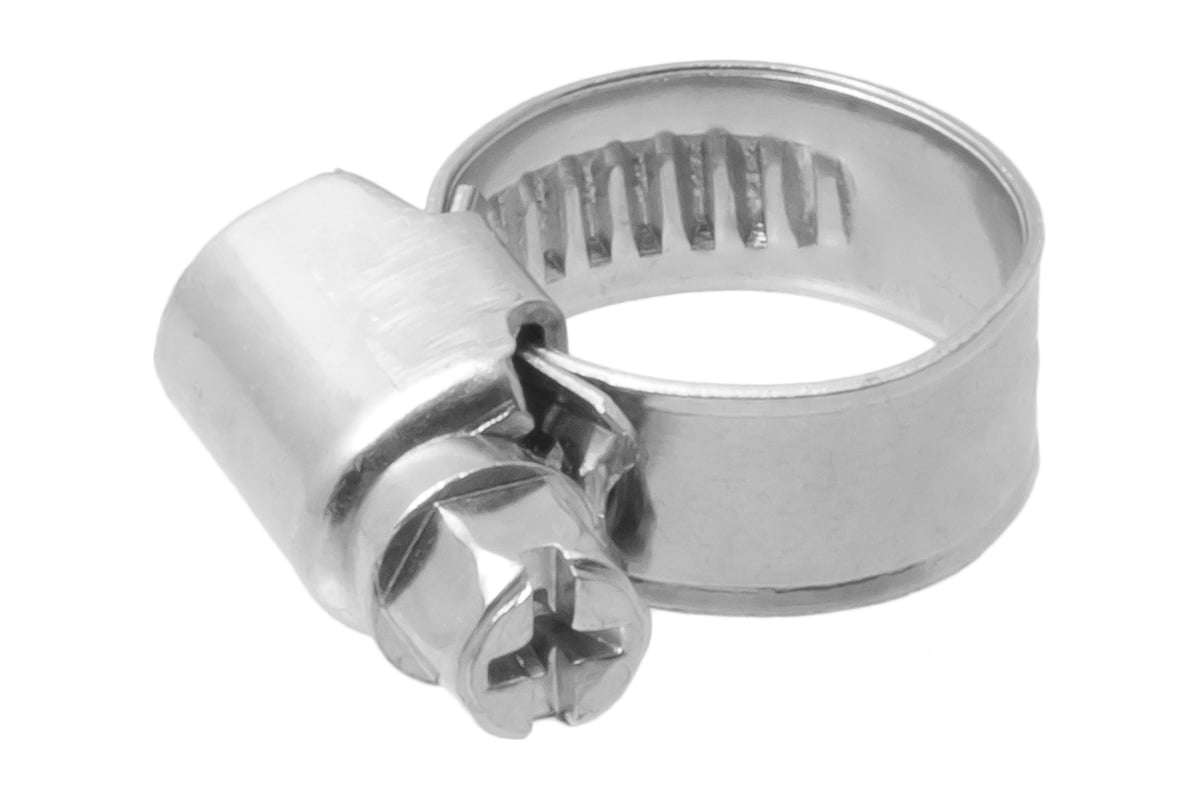 Обжимной хомут MasterProf 9 мм, цинк, 12-20 мм, 2 шт. ИС.140847 - выгодная цена, отзывы ...