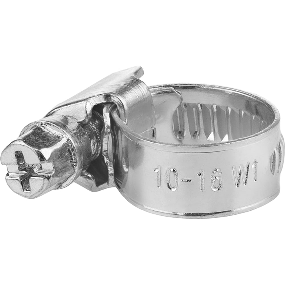 Обжимной хомут MasterProf 9 мм, цинк, 10-16 мм, 2 шт. ИС.140846 - выгодная цена, отзывы ...