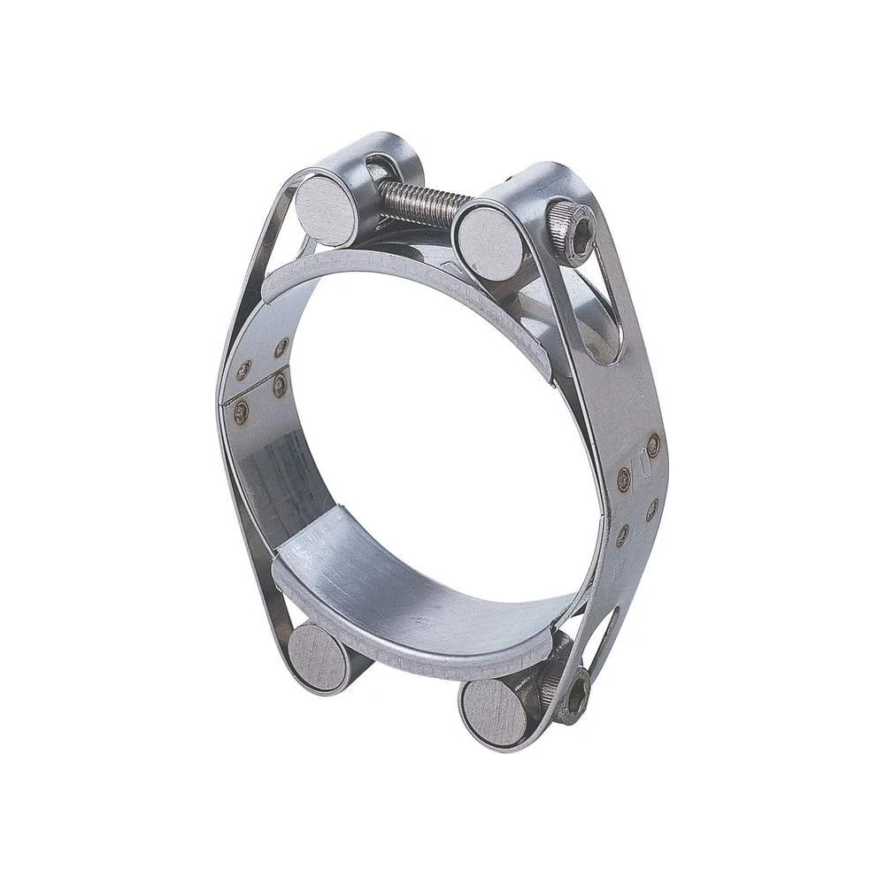 Двухболтовый силовой хомут TITAN LOCK 130-140 мм, нерж. сталь TL130 ...
