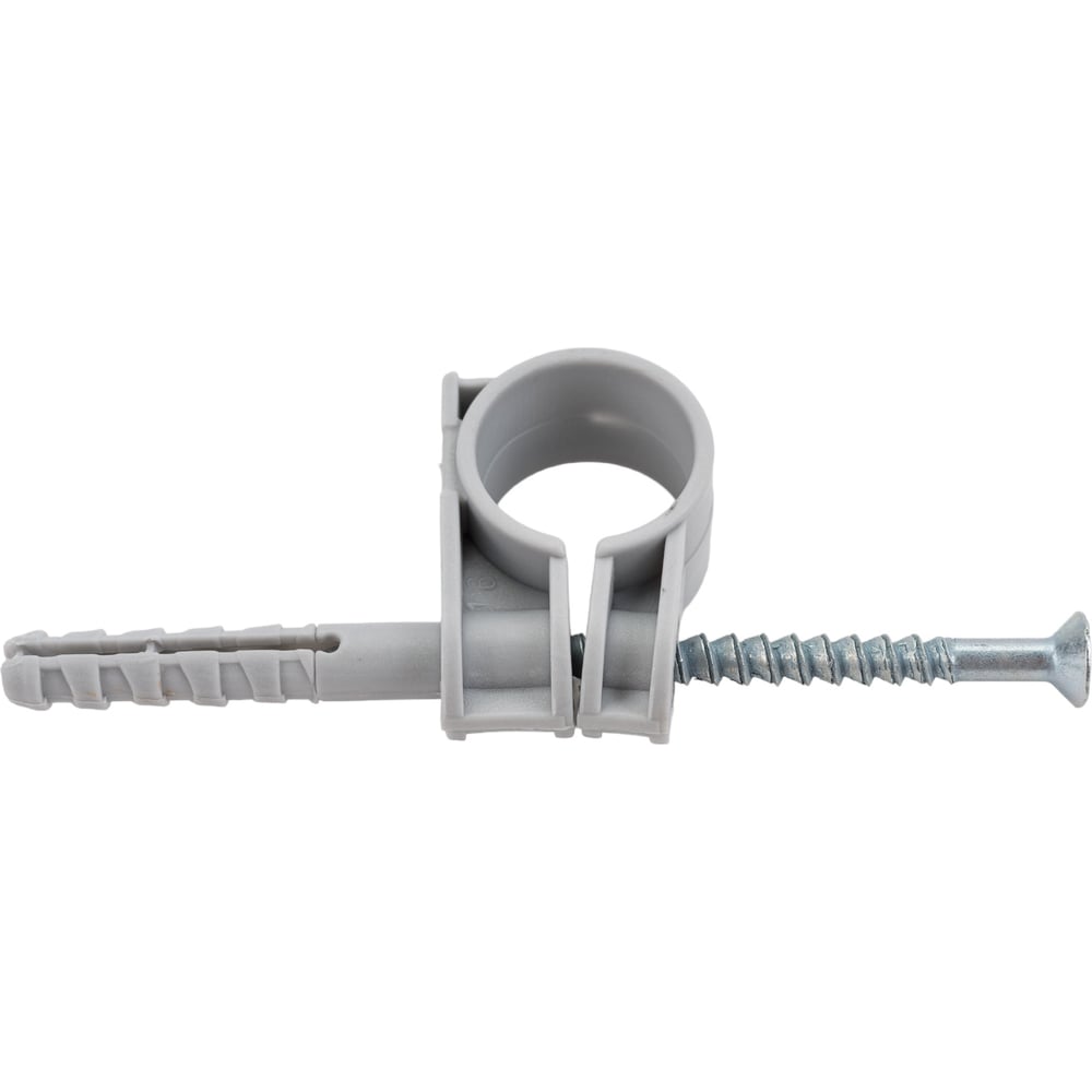 Одинарный пластиковый кронштейн с дюбелем MasterProf 16-18 мм, 5 шт ИС.130163 - выгодная цена ...