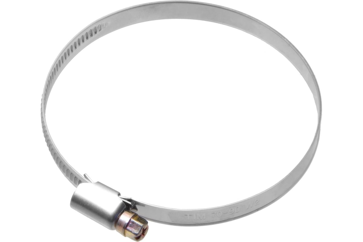 Обжимной червячный хомут MasterProf нержавеющая сталь, 80-100 мм, 5 шт. ИС.140181.5 - выгодная ...