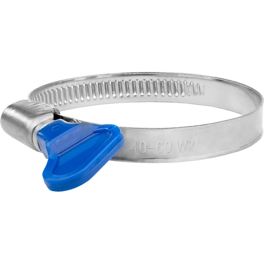 Обжимной червячный хомут MasterProf нержавеющая сталь, с бабочкой, 40-60 мм, 5 шт. ИС.140164.5 ...