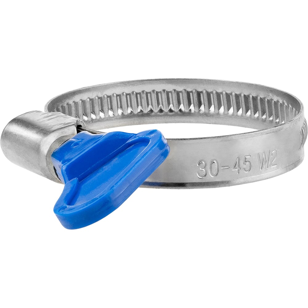 Обжимной червячный хомут MasterProf нержавеющая сталь, с бабочкой, 30-45 мм, 5 шт. ИС.140162.5 ...